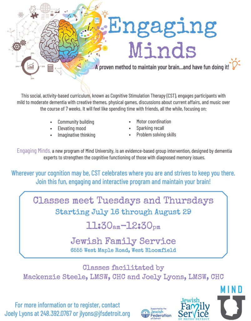 Cognitive Wellness (Mind University) - Jewish Family Service of Metro ...
