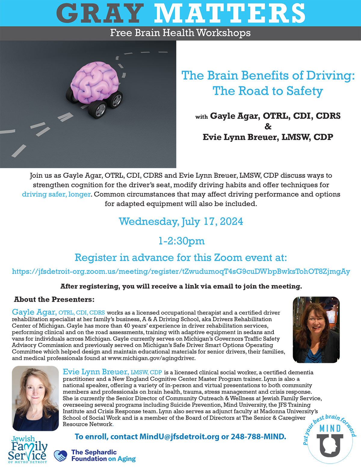 Cognitive Wellness (Mind University) - Jewish Family Service of Metro Detroit